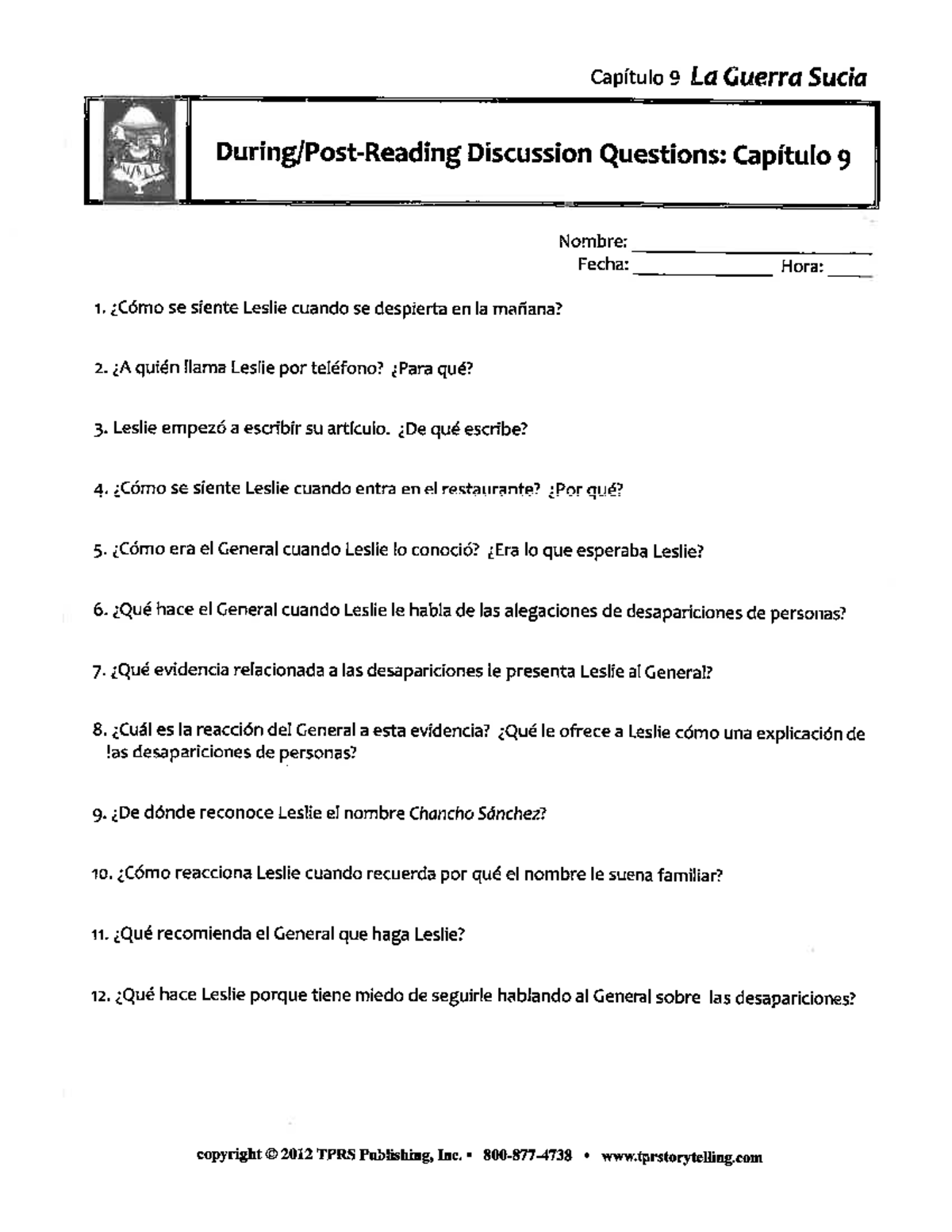Capítulo 9 La Guerra Sucia: Preguntas de Discusión - Studocu