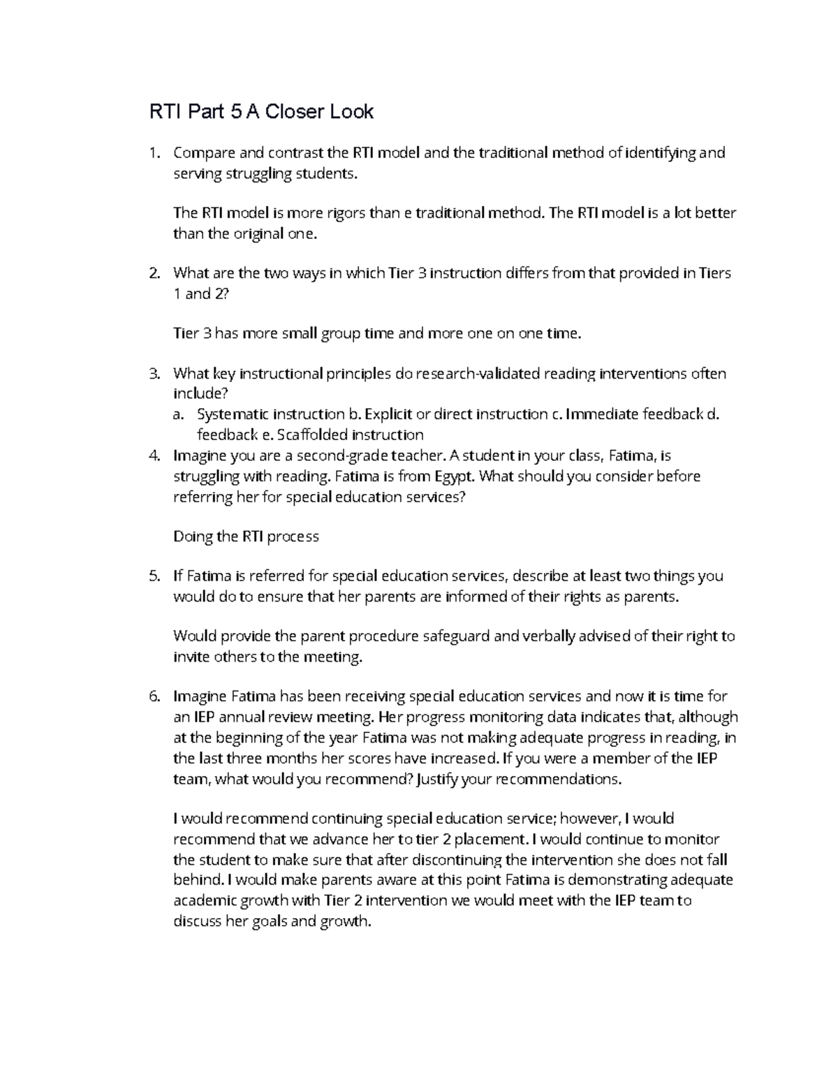 RTI Part 5: Analyzing Tier 3 Instruction & Student Support Strategies ...