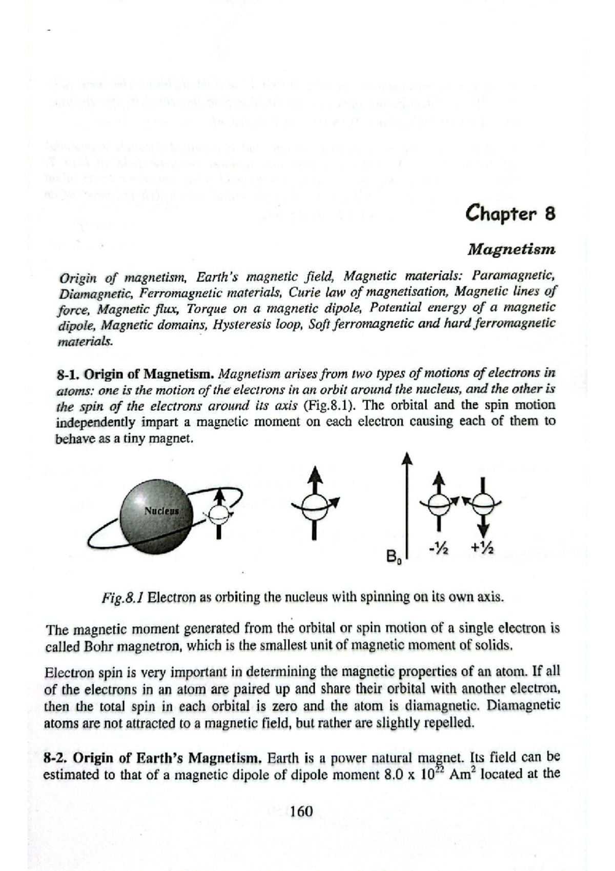 Chapter 8: Magnetism - Origin, Properties, and Magnetic Materials (PHYS ...