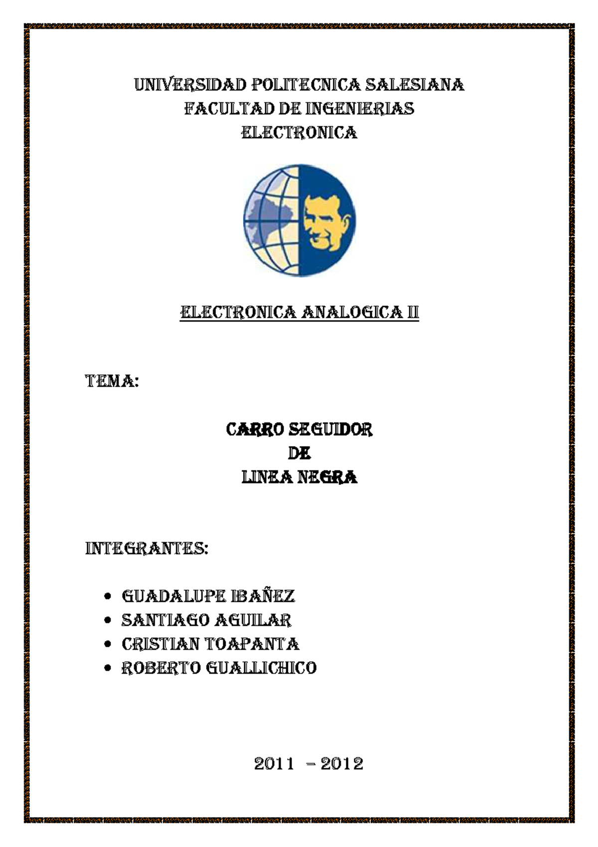78086794 Proyecto Final: Carro Seguidor de Línea con Compuertas Lógicas ...