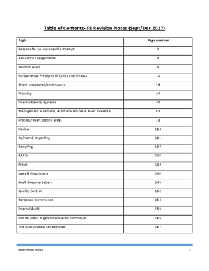 Ratios and formulas - F8/AA - ACCA - Studocu