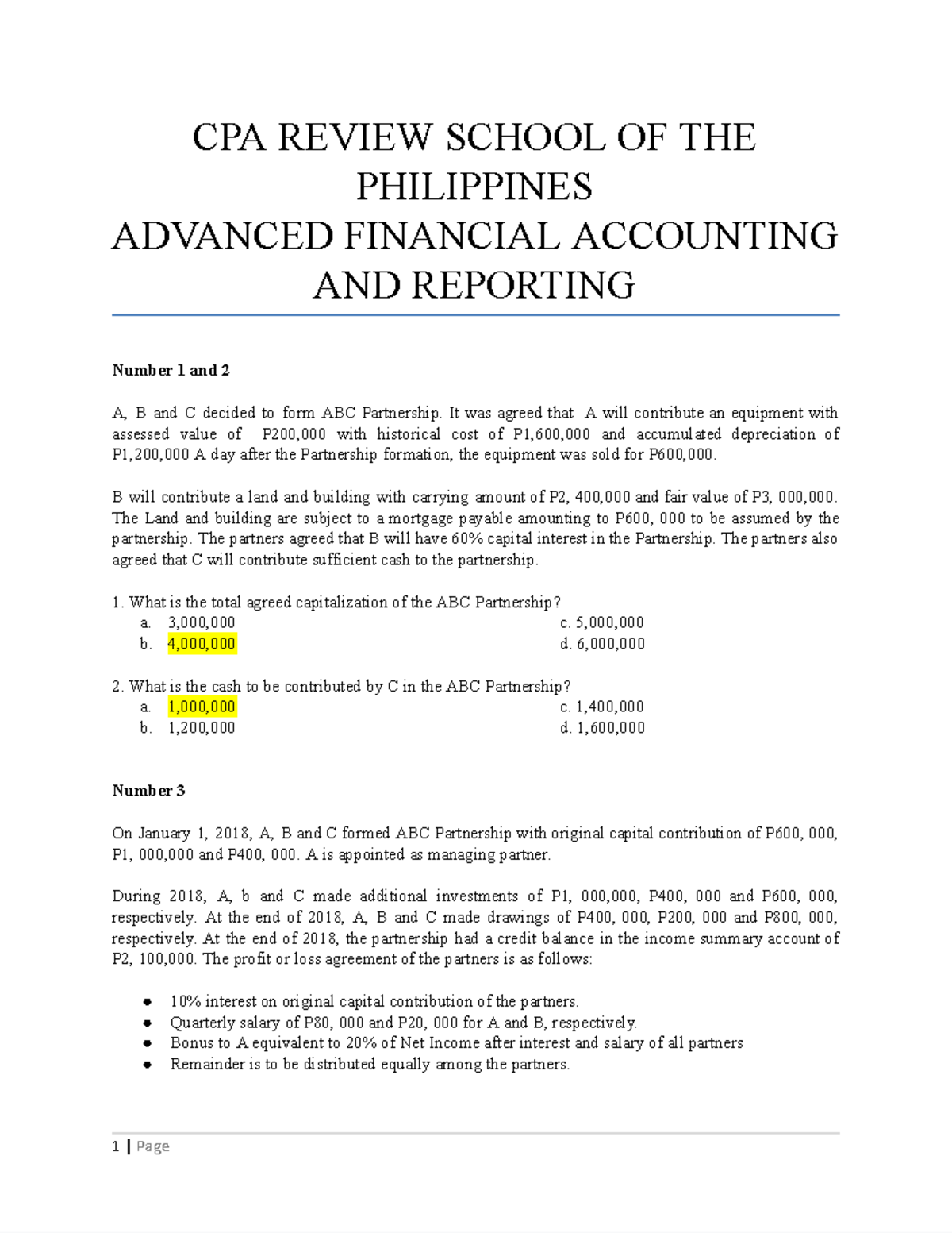 Accounting 101: Comprehensive Review for CPA Exam Preparation - Studocu