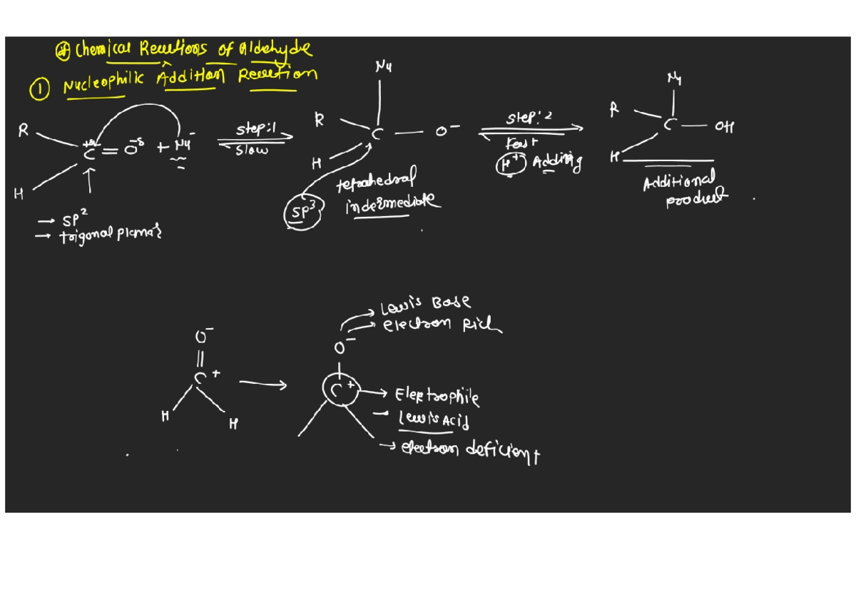 Che 8 - Nucleophilic Addition Reactions of Aldehydes: A Revision Guide ...