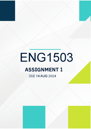 Document - Assignment 2 for ENG1503 - ENG Assignment 02 171572 27 April ...