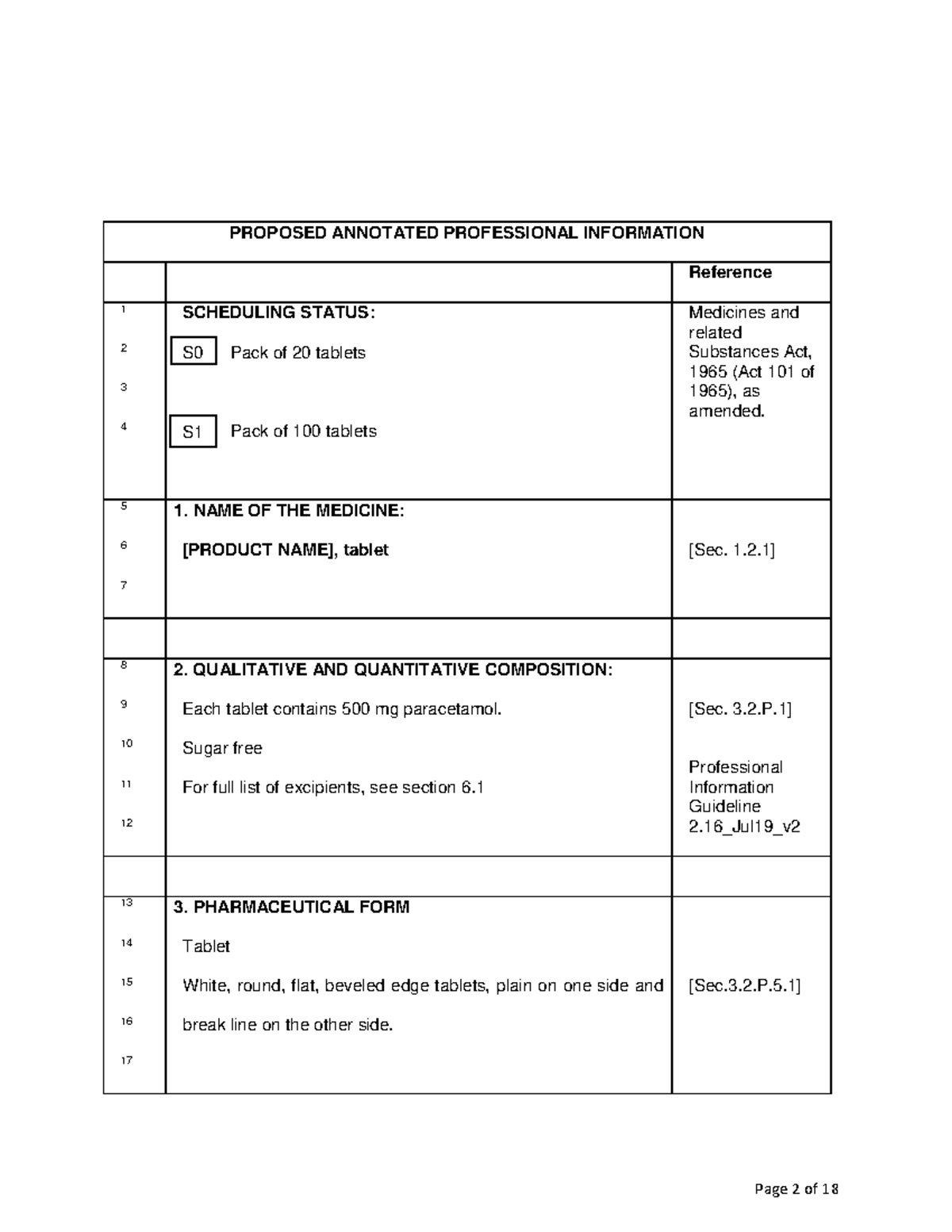Donapan-500-PI: Paracetamol Tablets Professional Info Guide - Studocu