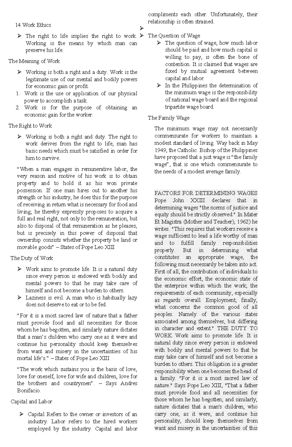 4 Work Ethics - Comprehensive Study Notes - Studocu