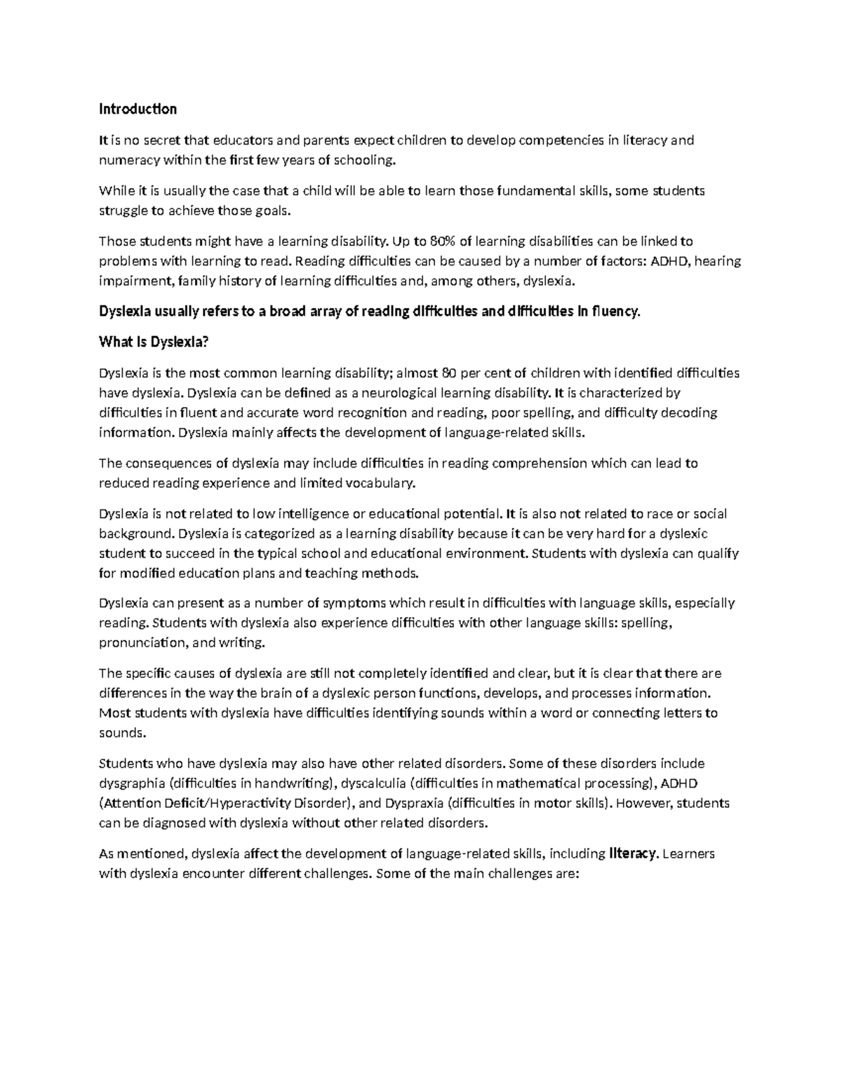 Dyslexia - this will help you understand learning disabilities ...
