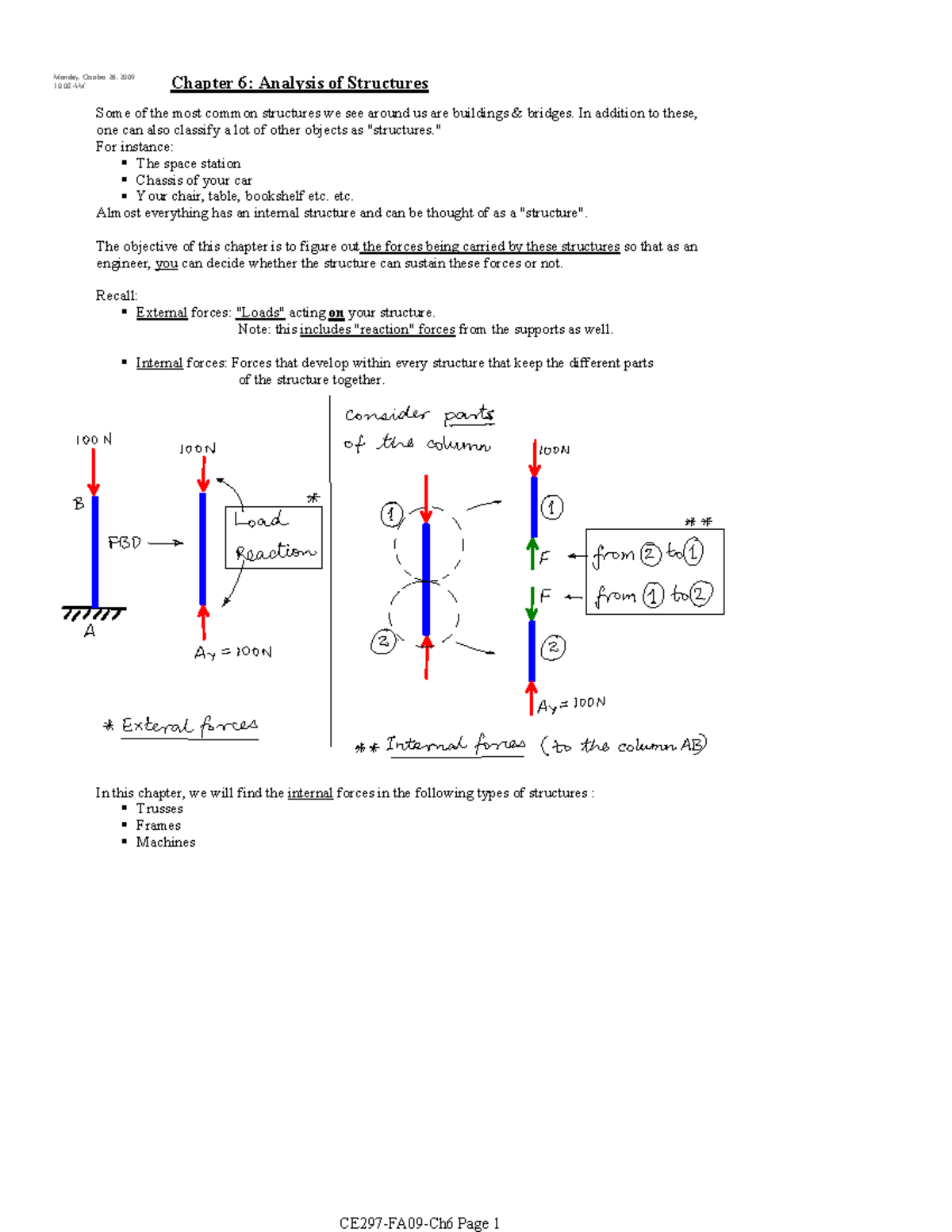 Chapter 6: Analysis of Structures - Trusses and Frames (ENG 101) - Studocu
