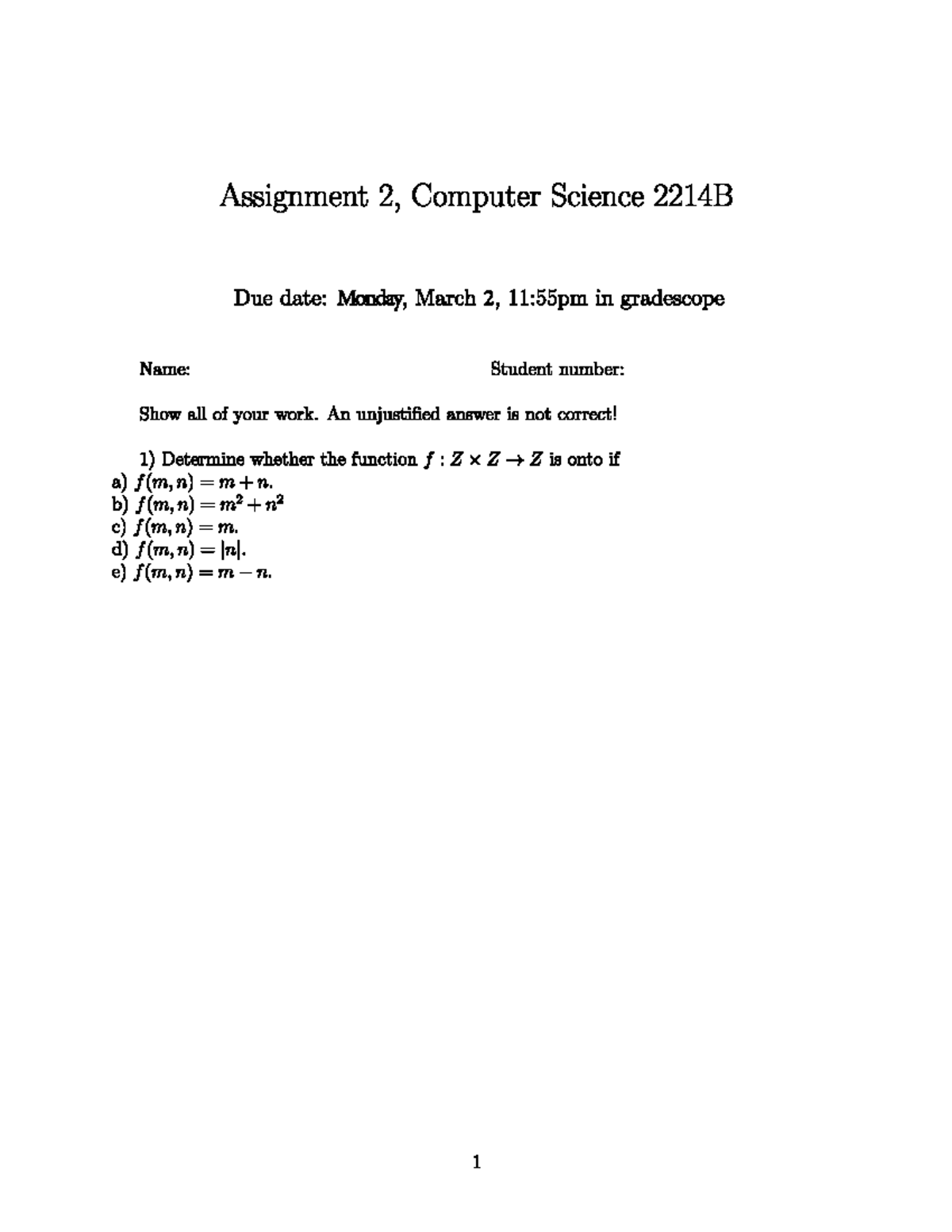 CS 2214B - Assignment 2: Functions and Prime Numbers Analysis - Studocu