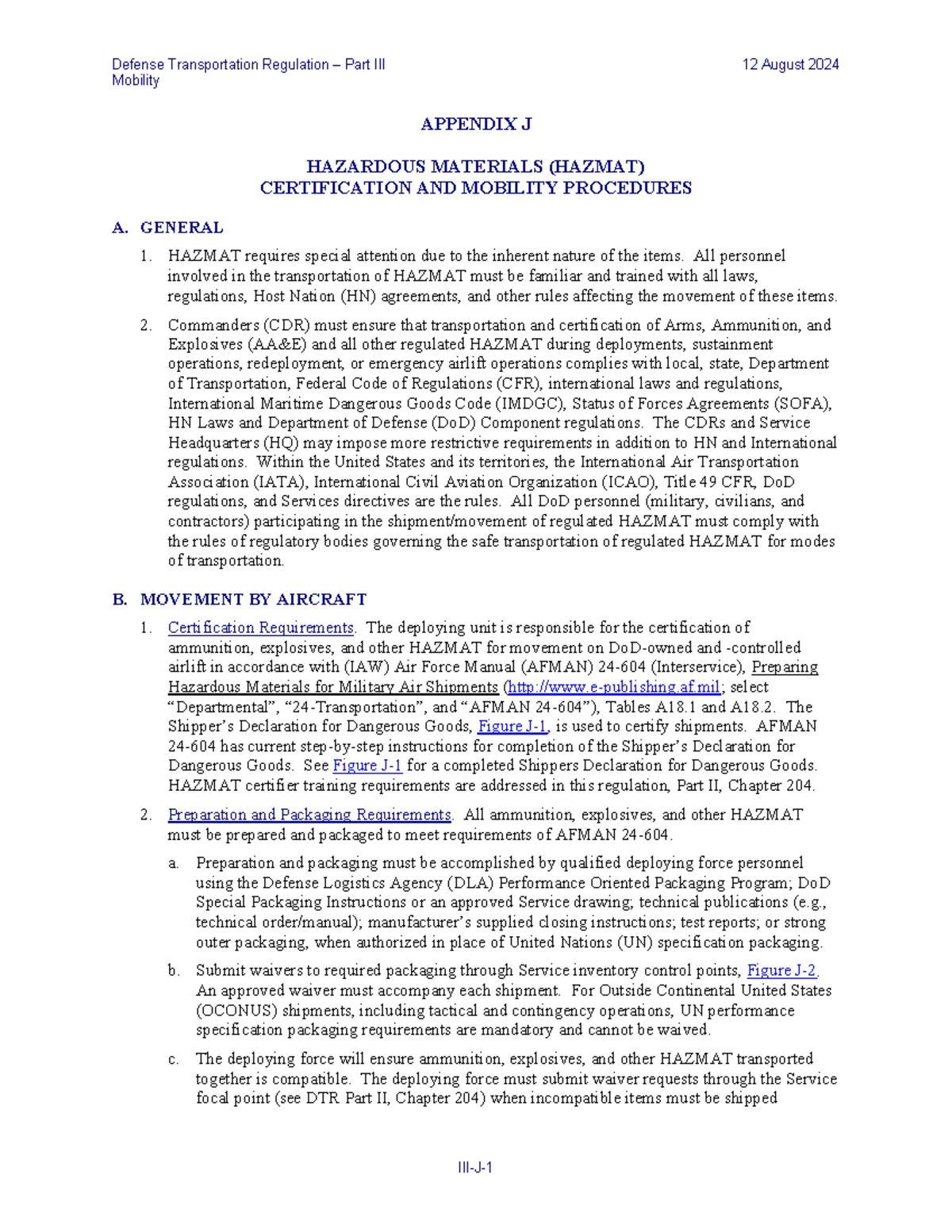 Defense Transportation Reg – Unit Move Documentation Guide Overview ...