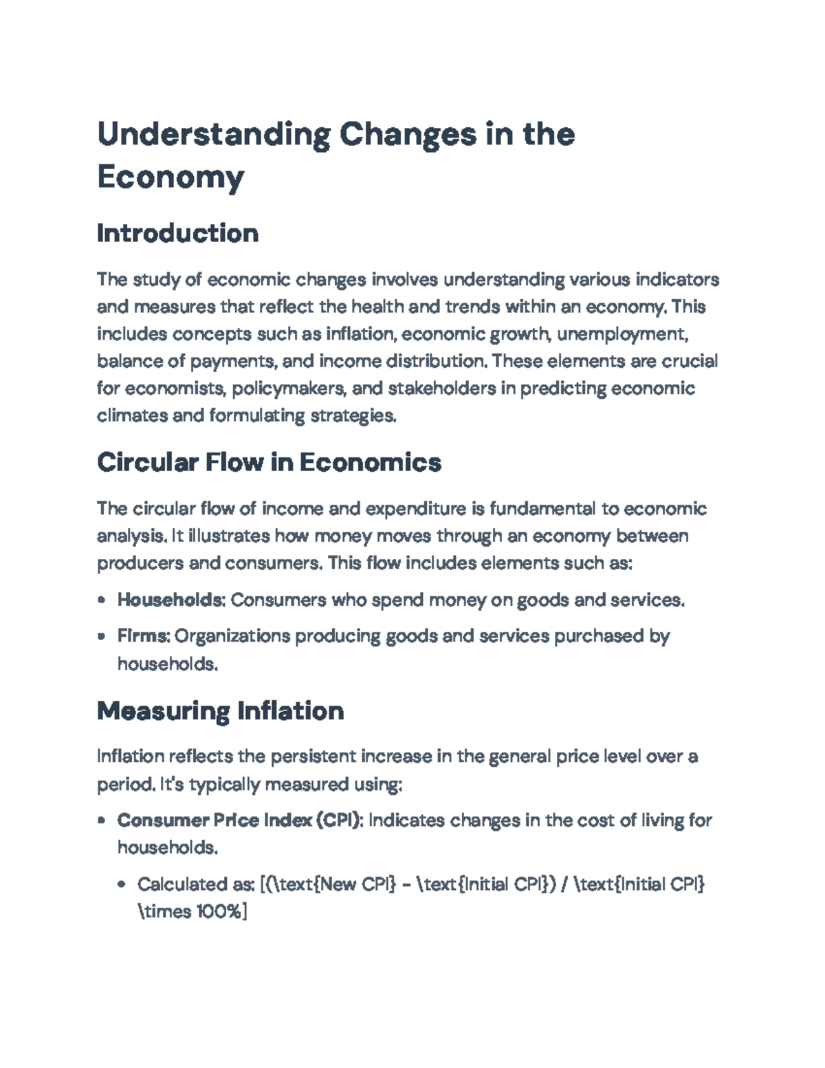 Economic Indicators and Concepts: A Comprehensive Overview ...