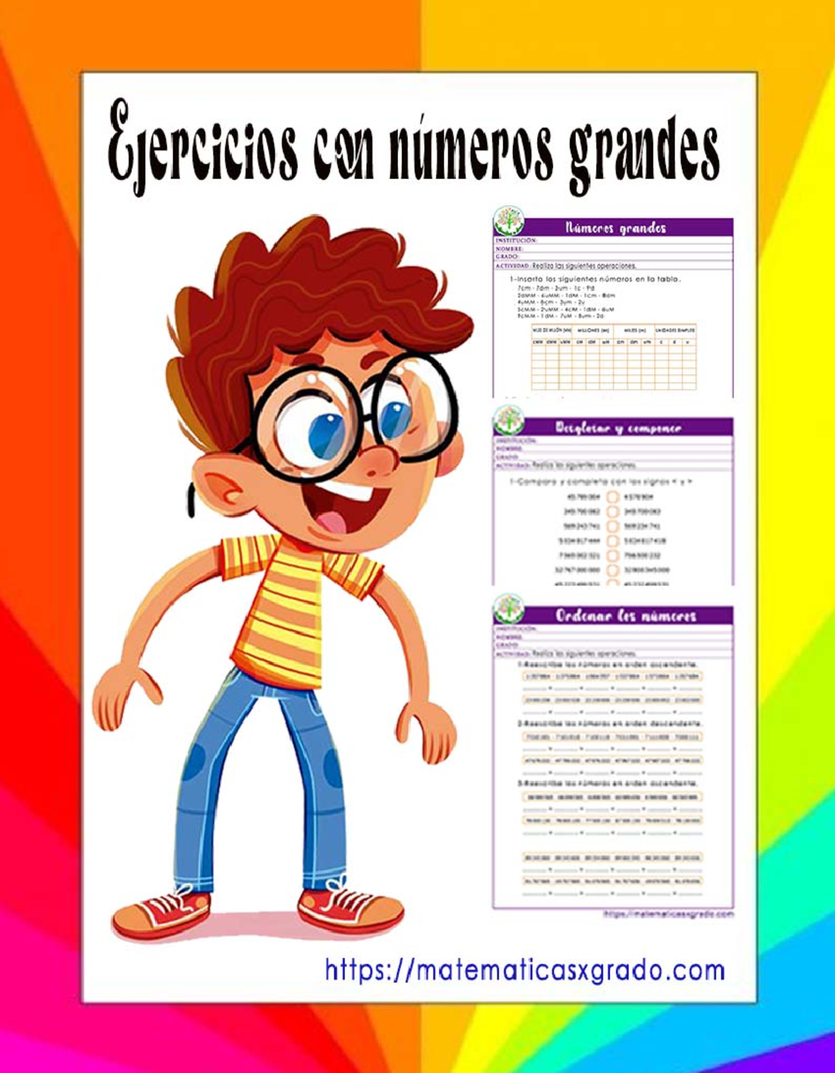 Numeros Grandes Ejercicios – Actividades Para Reconocer Los Numeros – TEDG