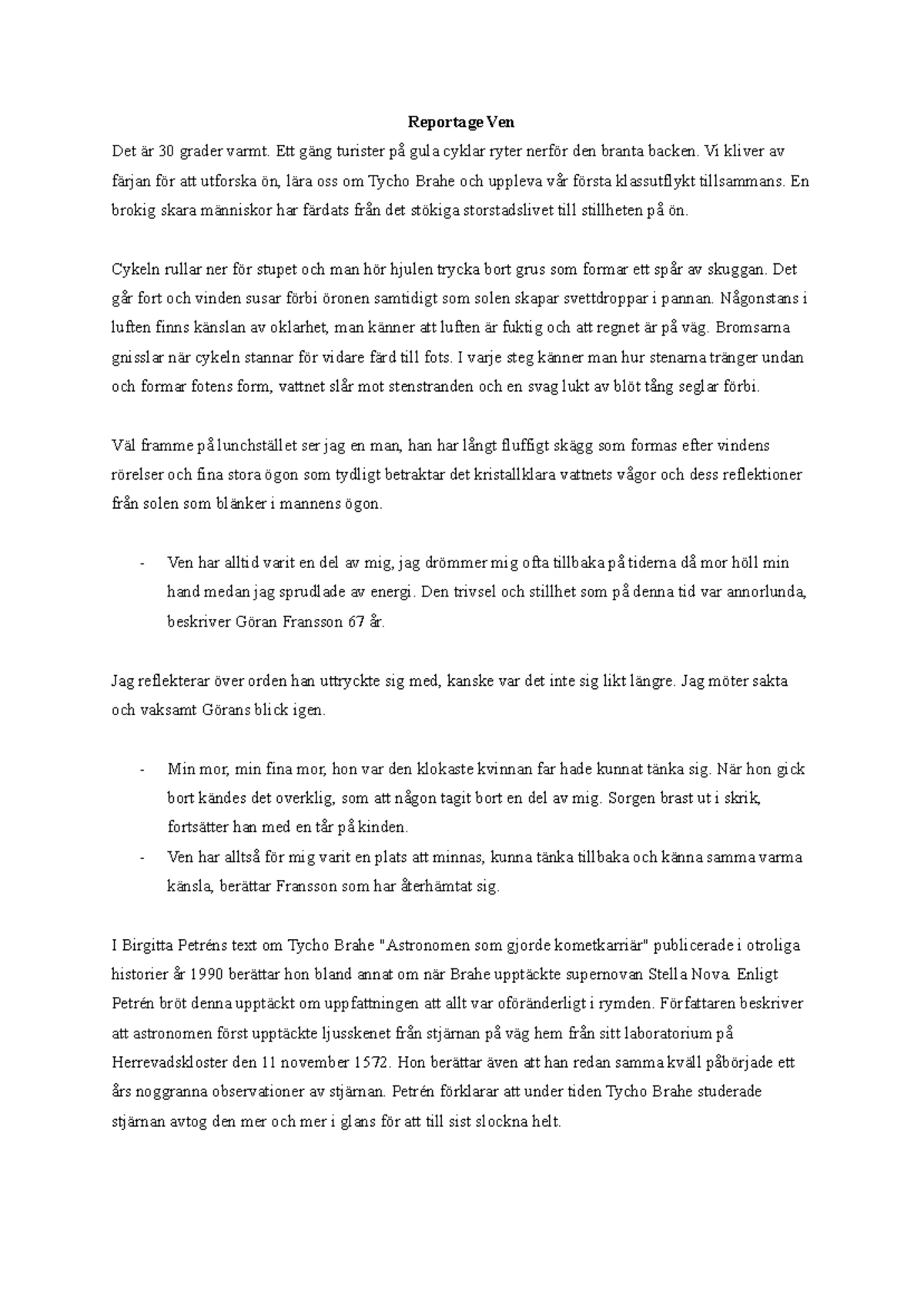 Utredande text - Det svenska språkets ursprung, historiska utveckling ...