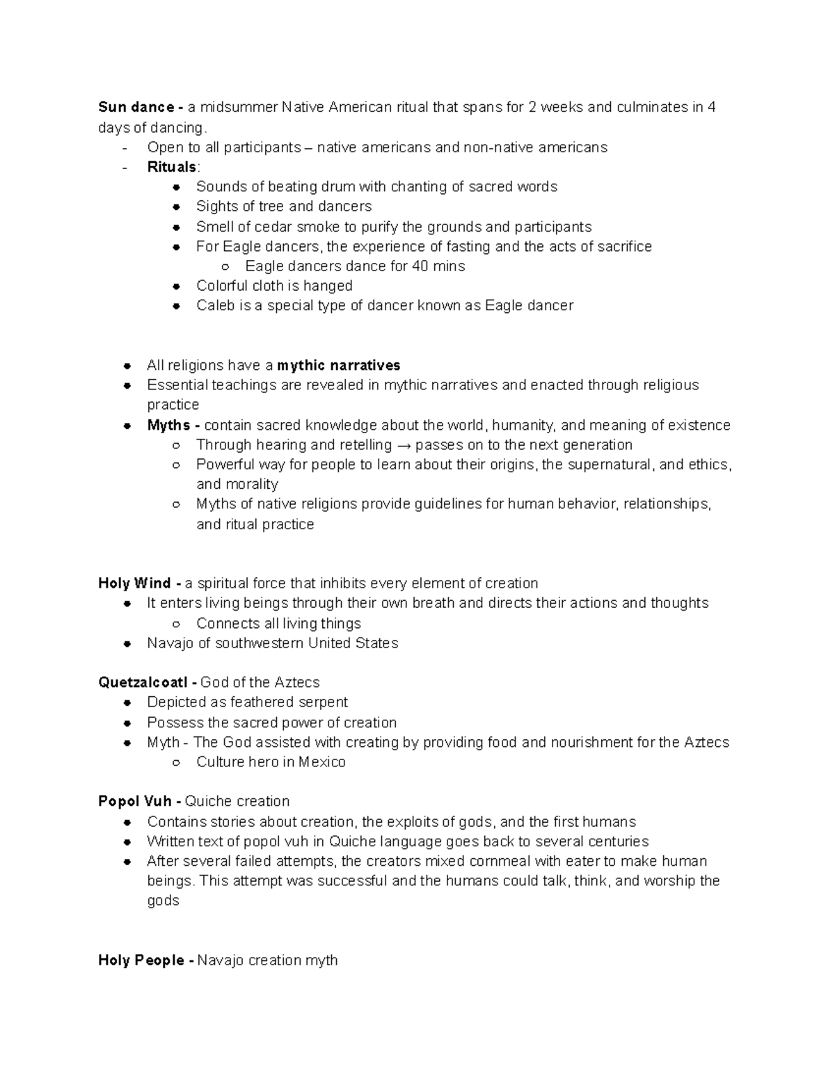 Ch 2 - Indigenous religions of North America - Sun dance - a midsummer ...