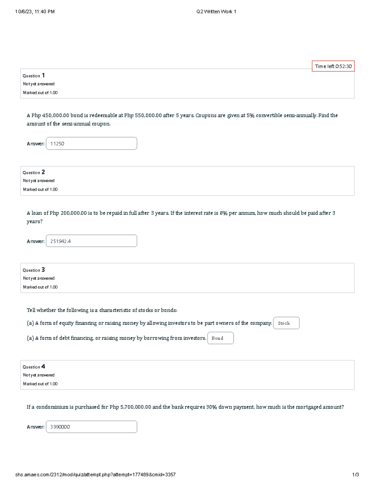 Q2 Written Work 1 - amaes.com/2312/mod/quiz/attempt?attempt=177489&cmid ...