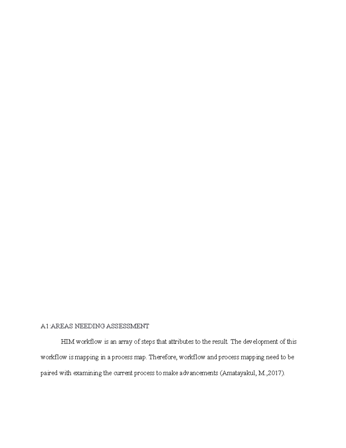 A1: Assessment of HIM Workflow Issues and EHR Implementation Challenges ...