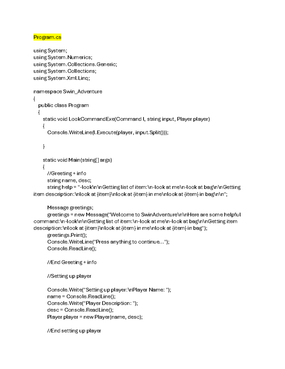 7.1P Iteration 5 - Program using System; using System; using System ...