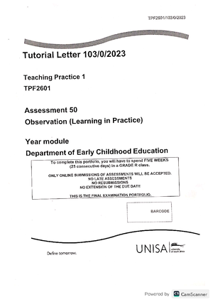 [Solved] Foundation phase lesson plan Observe the teacher in the grade1 ...