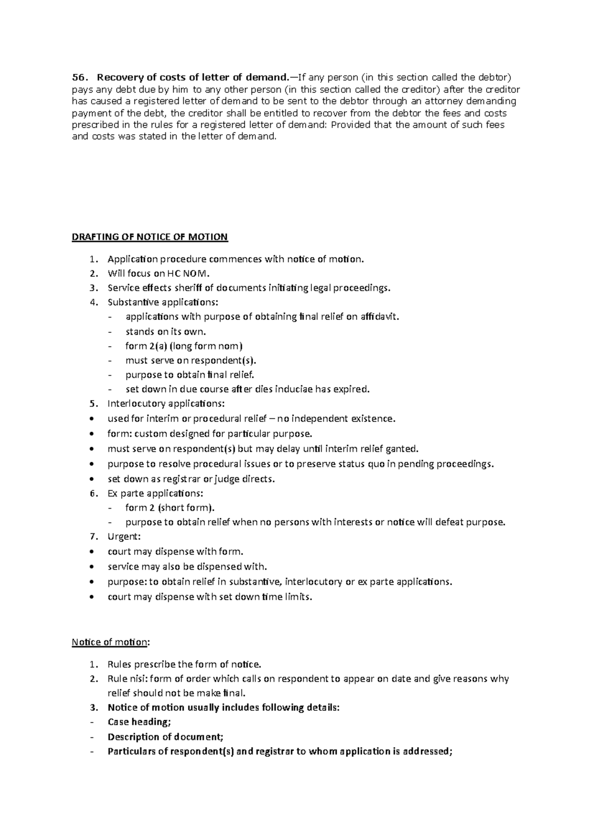 Drafting Effective Notice of Motion: Legal Guidelines and Procedures ...
