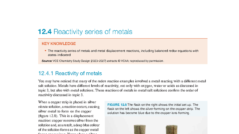 Reactivity Series of Metals: Key Concepts and Displacement Reactions ...