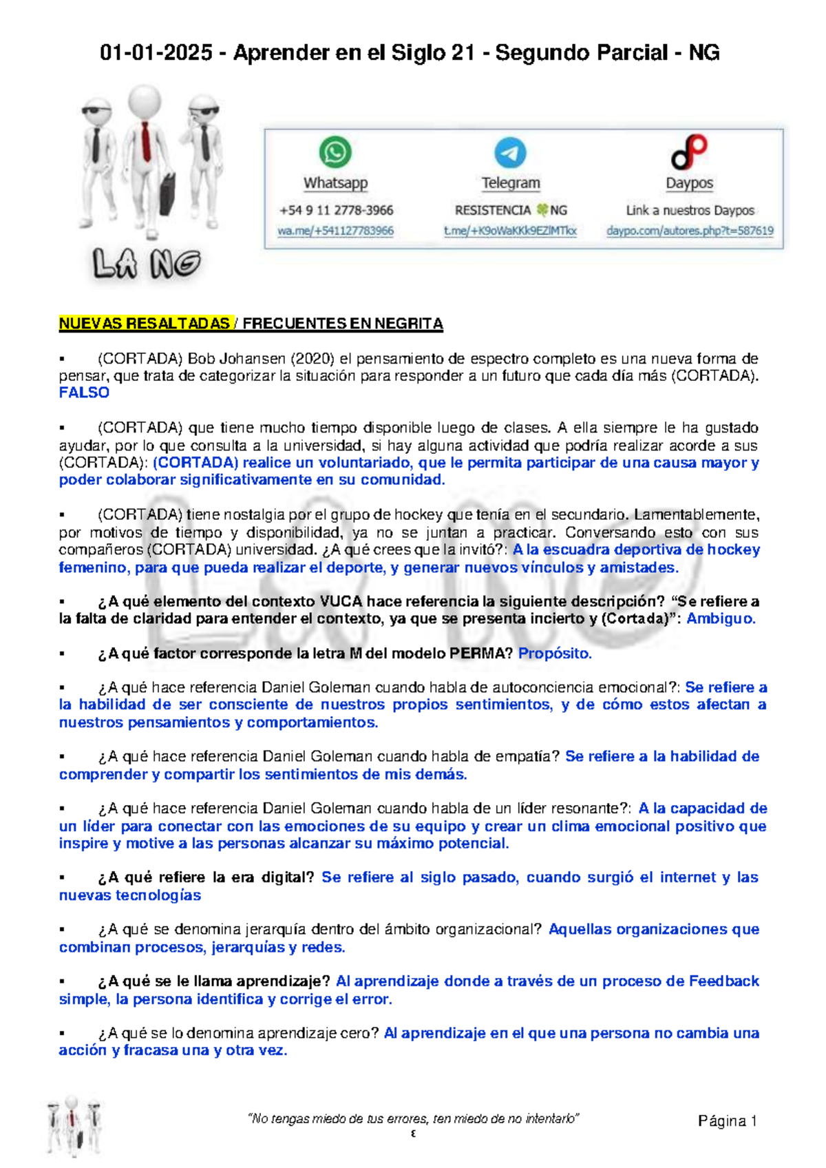 Aprender en el Siglo 21: Segundo Parcial NG - Resumen y Claves de ...