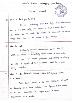 EE3017 ECP UNIT1 QB - DEPARTMENT ELECTRICAL OF AND ELECTRONICS ENGINEERING B. Electrical and ...
