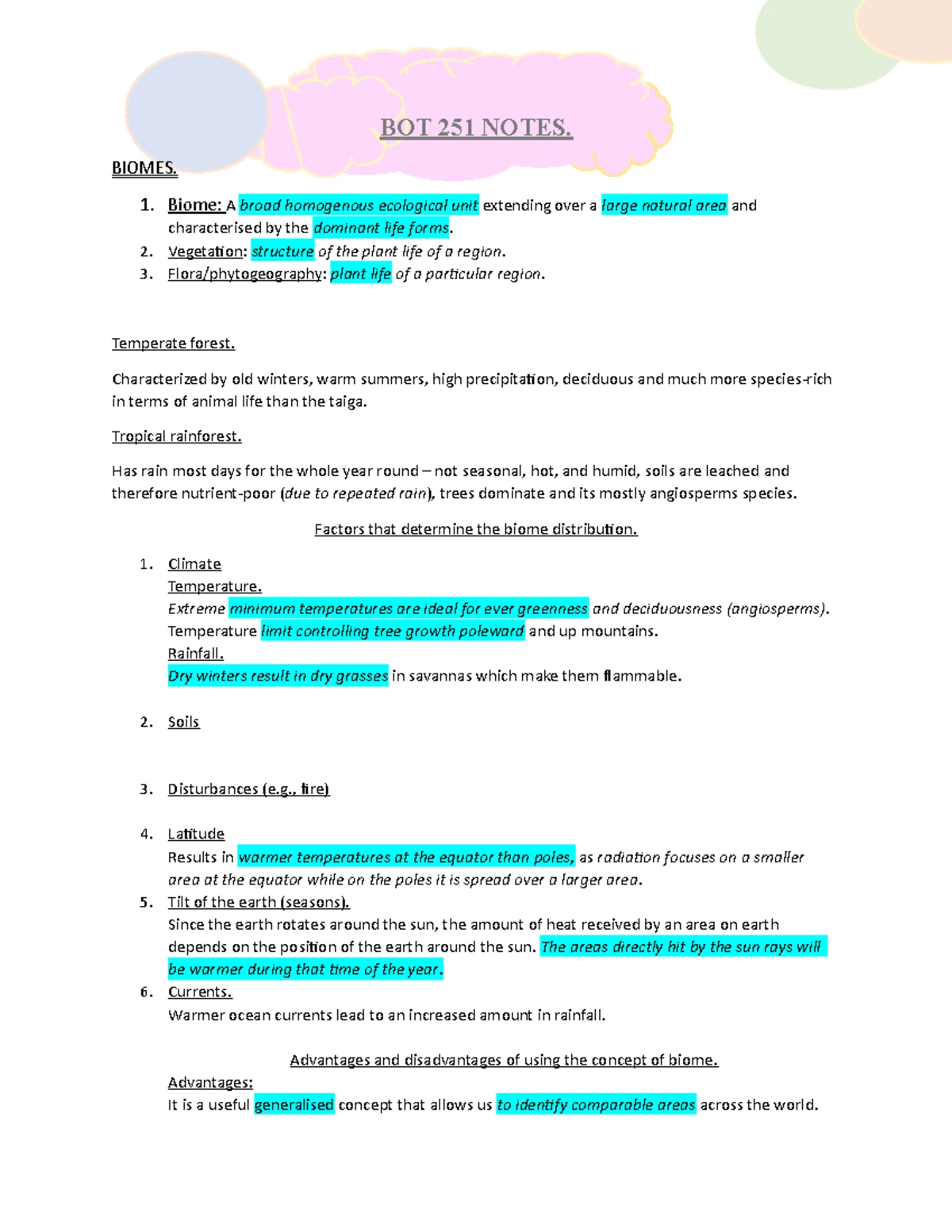 L2 Grasslands - Comprehensive Study Notes on the Biome - Studocu