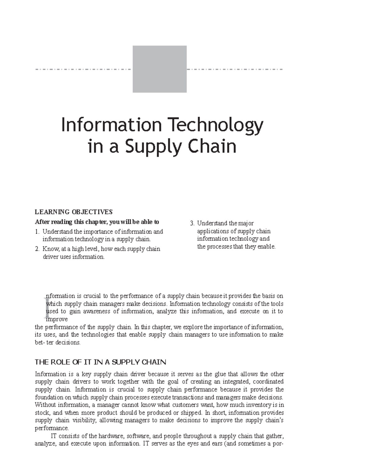 SCM-UNIT-5 - Notes on Information Technology in Supply Chain Management ...