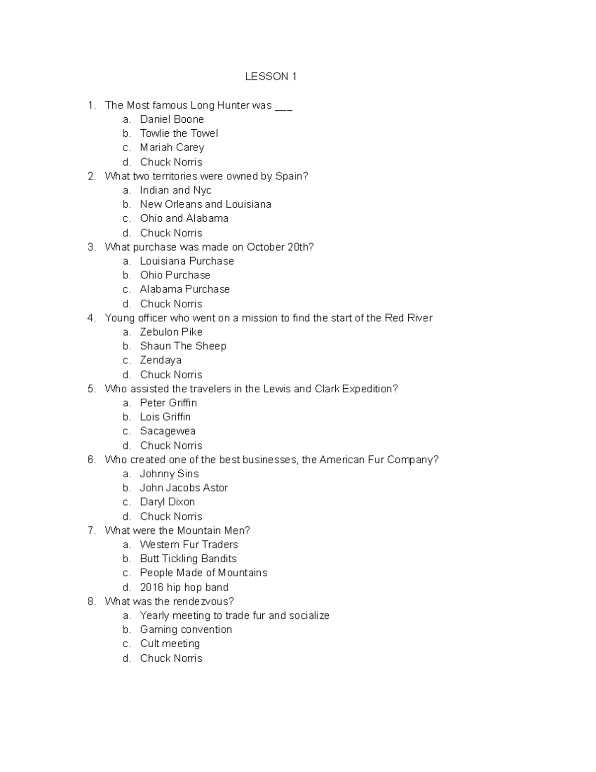Module 11 Test: Key Concepts and Questions on American History - Studocu