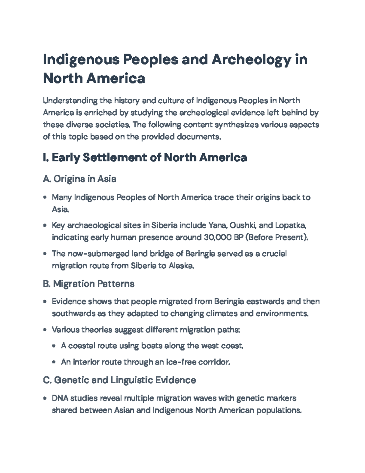 Indigenous Peoples and Archeology in North America: A Historical ...