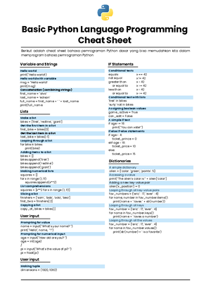 Algorithm & Programming - COMP6047 - Binus - Studocu