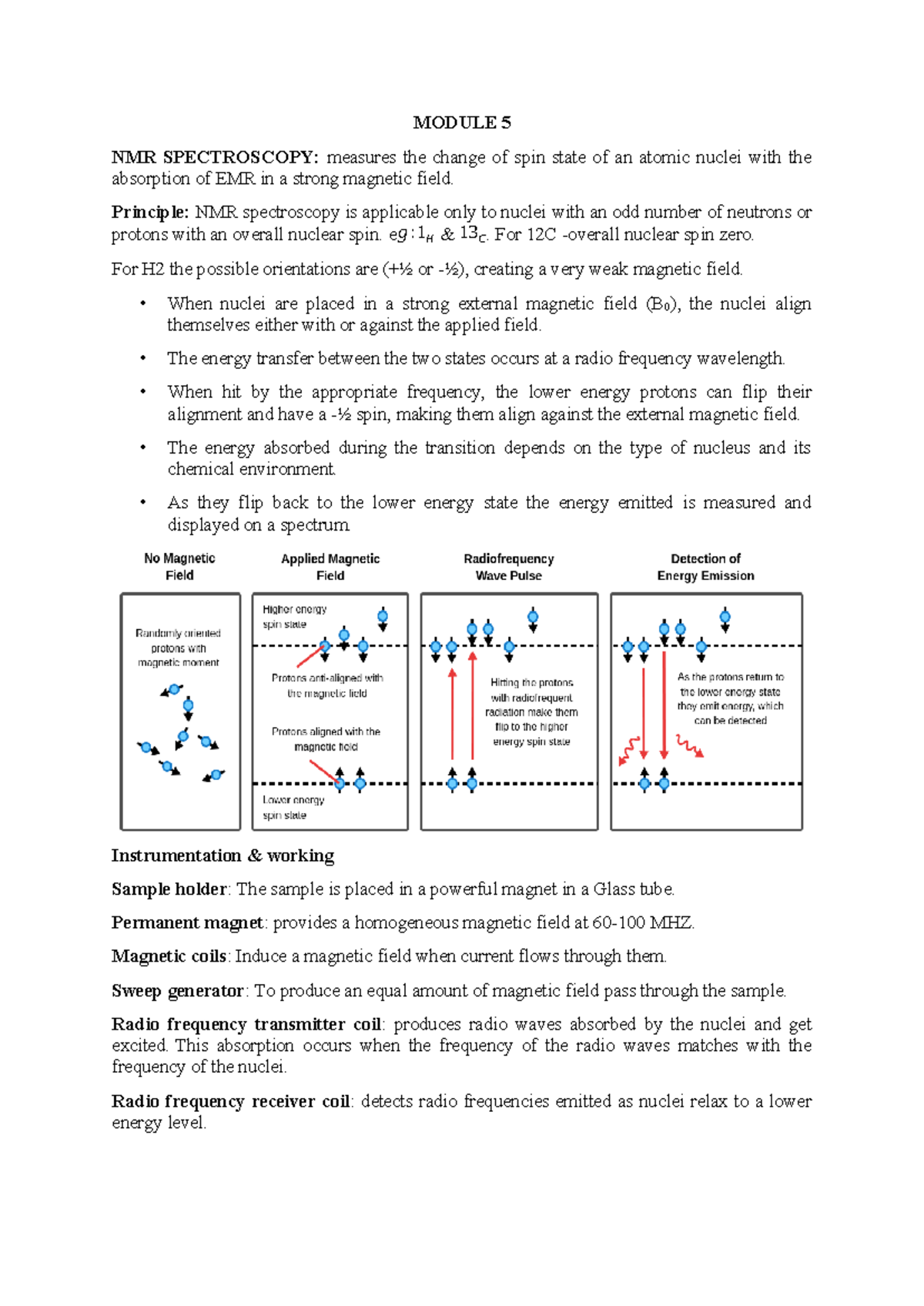 Module 5: NMR Spectroscopy, SEM, XRD, Conductometry & Potentiometry ...