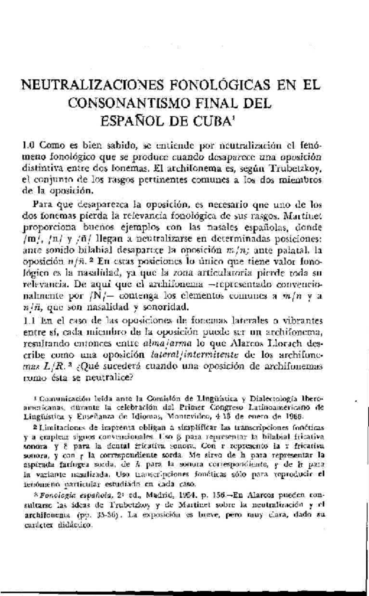 Neutralizaciones Fonológicas en el Consonantismo Final del Español de ...