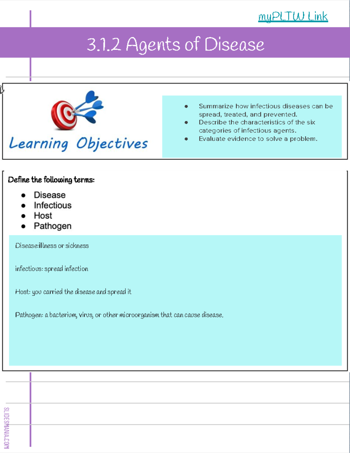PBS Activity 3.1.2 Summary of Infectious Disease Agents and Prevention ...