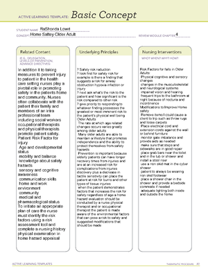 Coping mechanism - ATI basic concept template for grief and loss and ...
