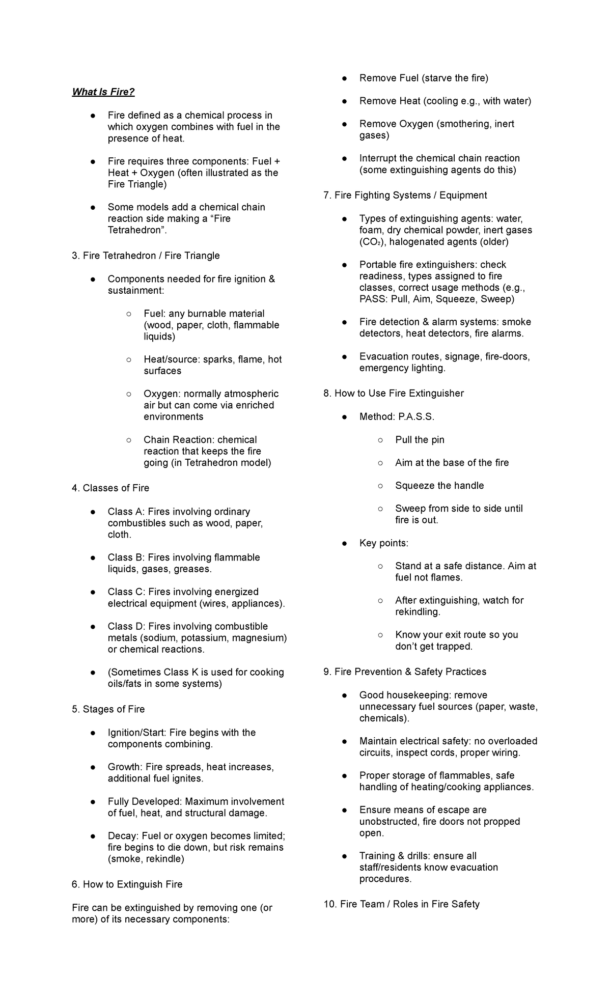 Fire, Burns, and Poisoning: Comprehensive Safety Guide (FBP 101) - Studocu