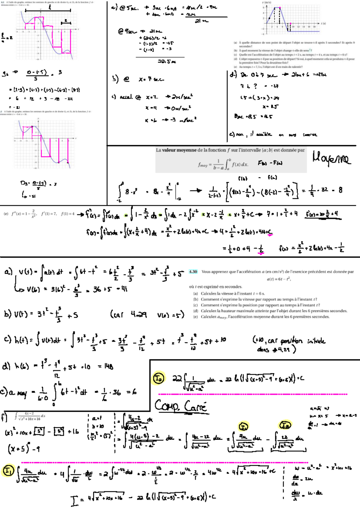 Feuille de notes finale FTP1 10 - 5 et calculs associés - Studocu