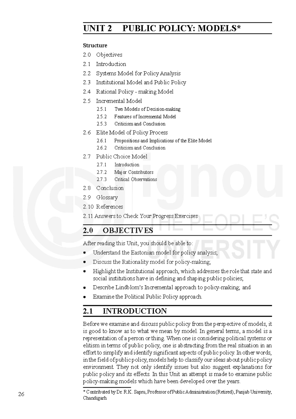 Public Policy Models: Analyzing Key Approaches and Theories (PP101 ...