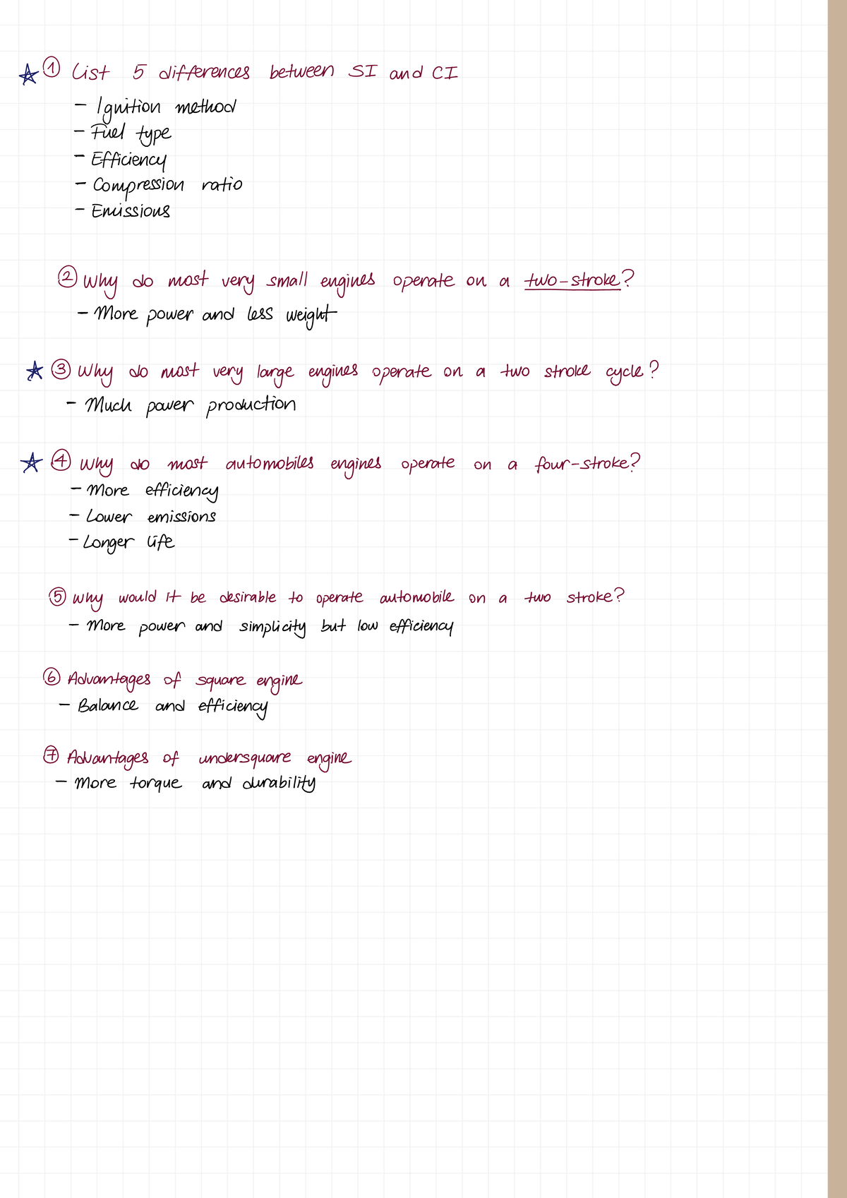Differences Between SI and CI Engines: A Comprehensive Analysis - Studocu