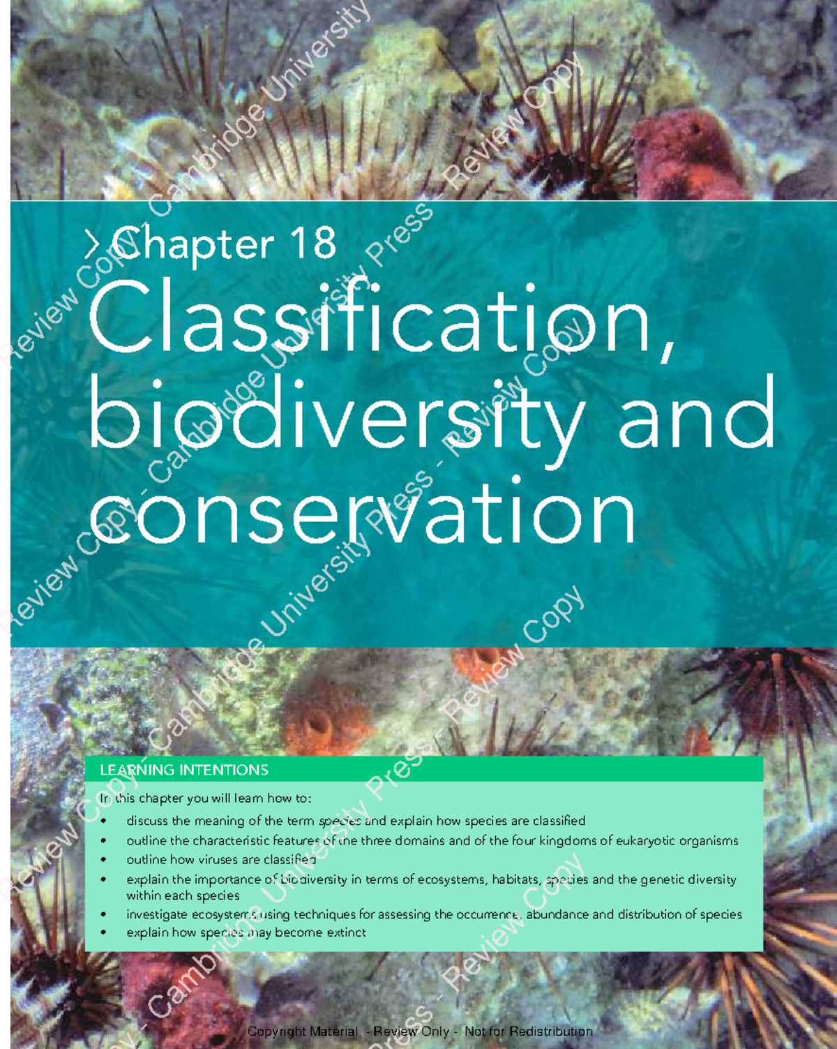 AS & A LEVEL BIOLOGY: Classification, Biodiversity & Conservation Notes ...