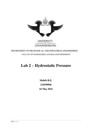 THE Engine TEST LAB Muvhali R 218018850 - DEPARTMENT OF MECHANICAL ...