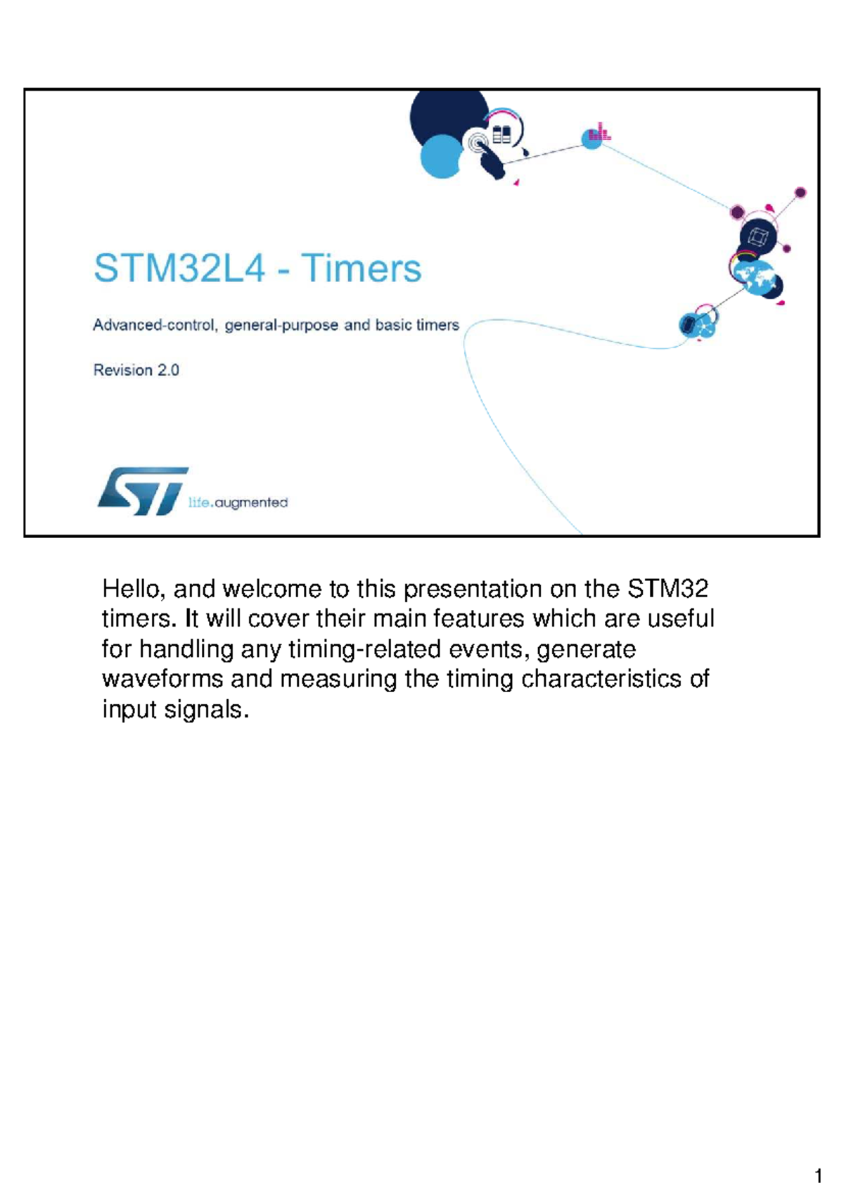 STM32L4 WDG Timers: Key Features and Applications Overview - Studocu