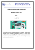 Computer Applications Technology - Grade: 11 - Further Education and ...