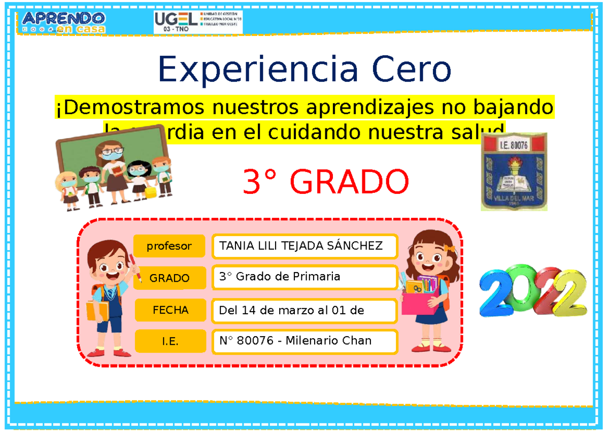 Experiencia Cero: Aprendizajes sobre Salud y Covid-19 en 3er Grado ...