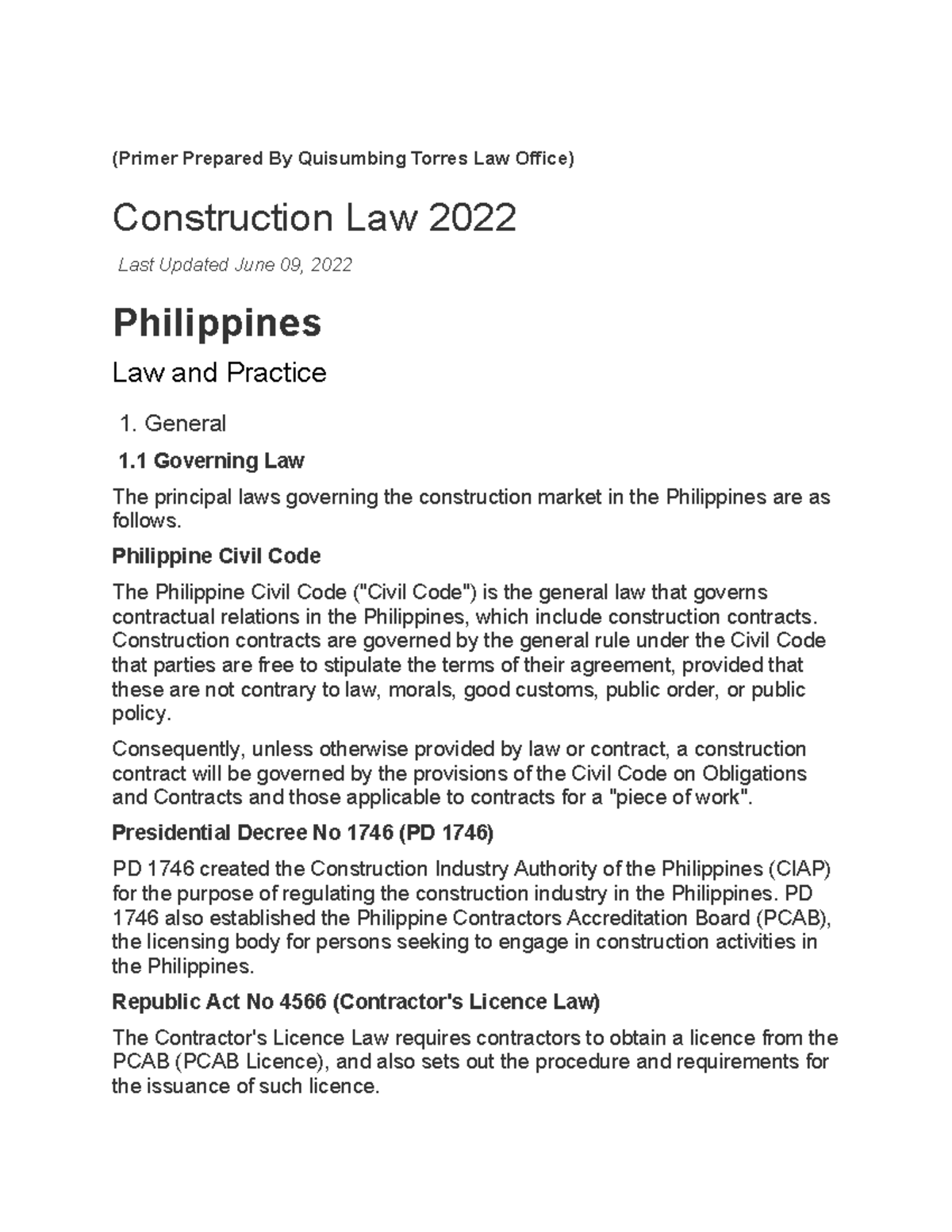 Construction-Contracts-Philippine-Context - (Primer Prepared By ...
