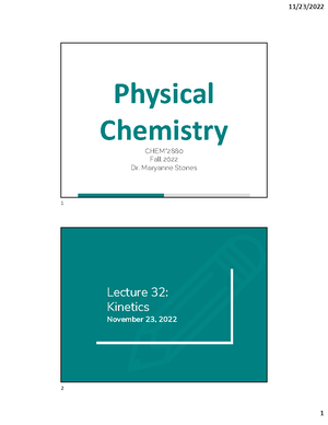 Physical Chemistry Problem Sets - What are the partial pressures and ...