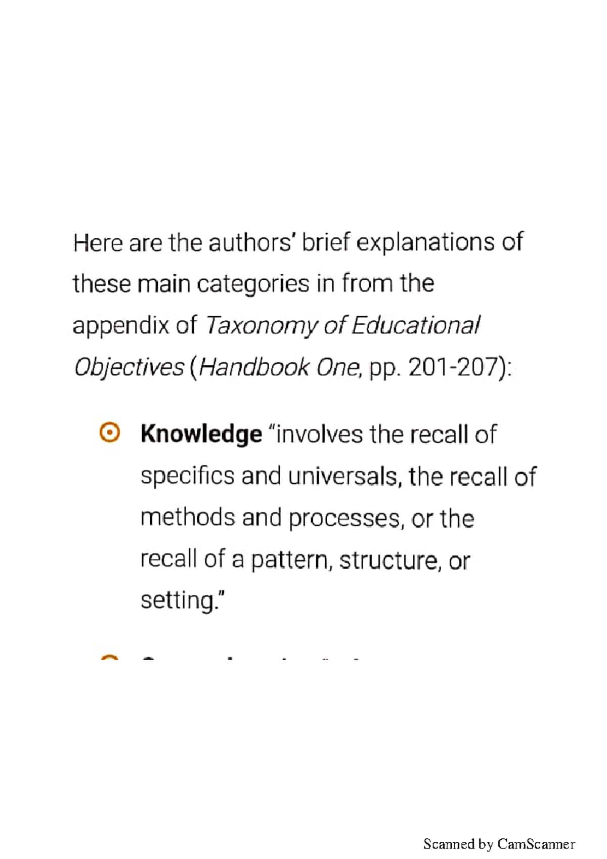 Bloom texonomy 2 - Curriculum and Teaching - Studocu