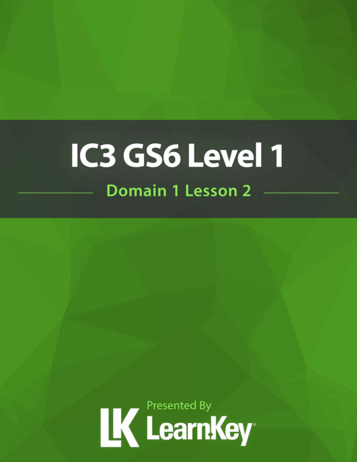IC3 GS6 Level 1 D1 L2 Projects - 13 | Domain 1 Lesson 2: Navigating ...