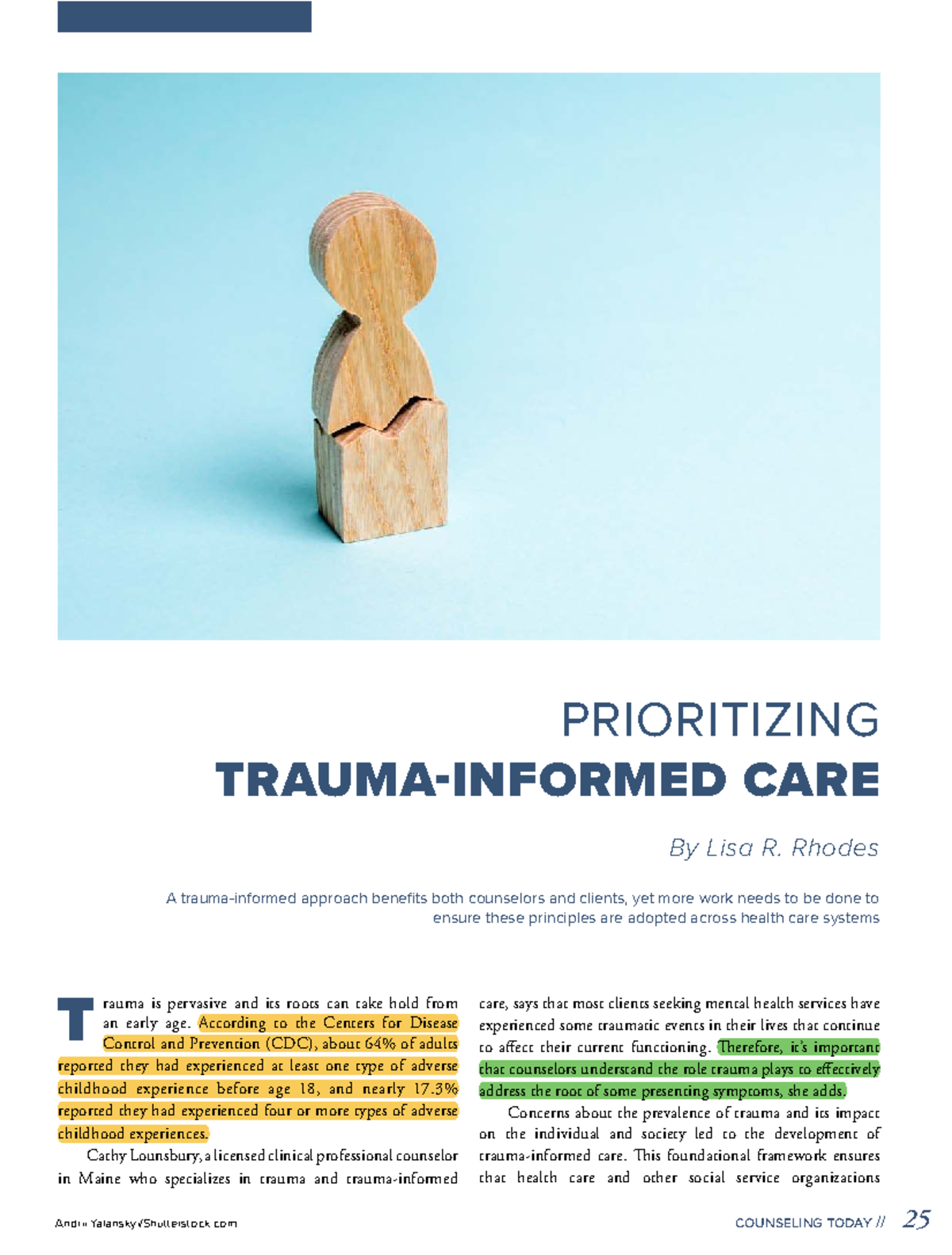 Prioritizing Trauma-Informed Care in Counseling Practice (COUN 101 ...