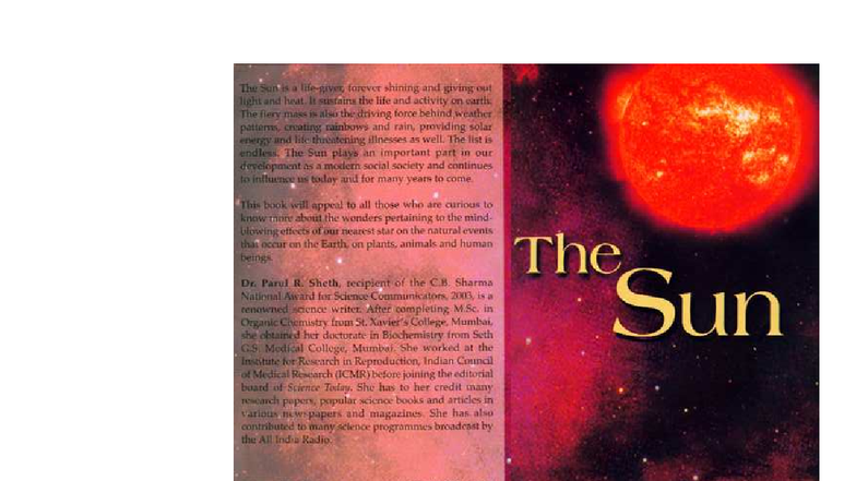 The Sun: Its Role in Life, Weather, and Society - A Study Guide - Studocu
